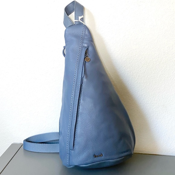 The Sak | Bags | The Sak Blue Leather Geo Sling Bag Backpack | Poshmark